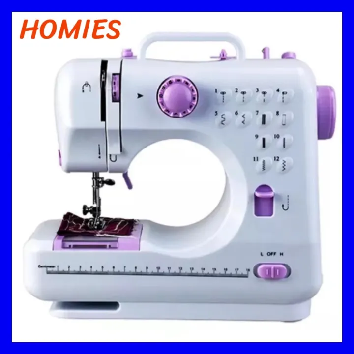Homies original 12 Stitches Mini Sewing Machine Portable Knitting ...