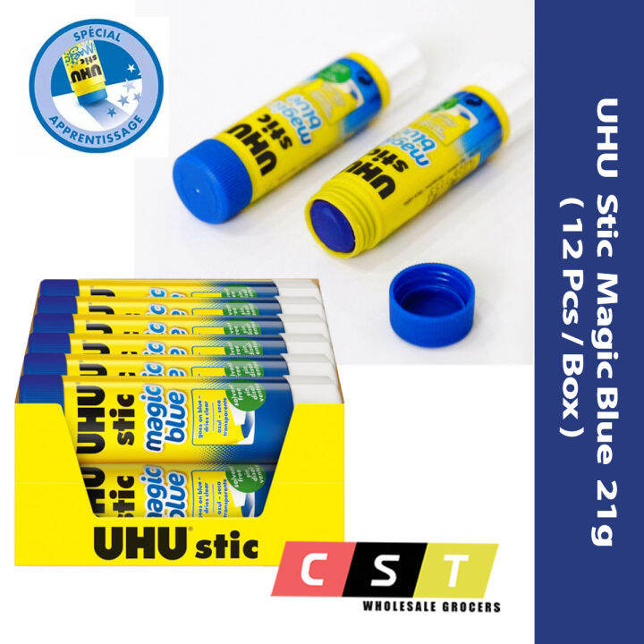 UHU Stic Magic Blue 21g (12 Pcs/Box) | Lazada