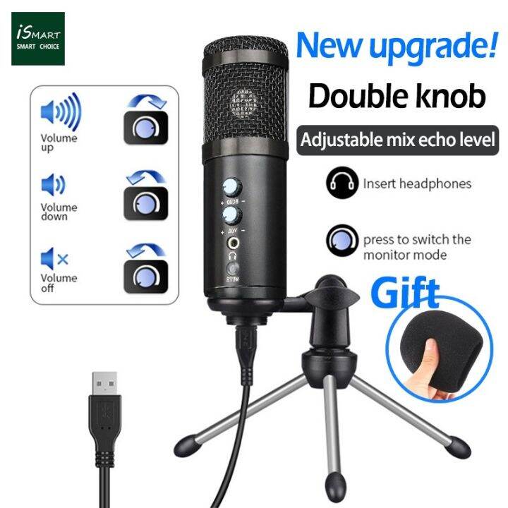 In Stock USB Condenser Recording Microphone Podcast Instrument ...