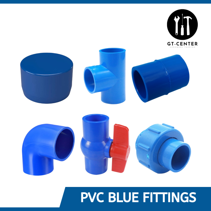 PVC Blue Fittings / End Cap / Plain Tee / Plain Coupling / Plain Elbow ...