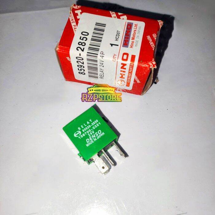Relay Power Lampu Hino Lohan 24V VOLT Kaki 4 Original Asli Ori | Lazada ...