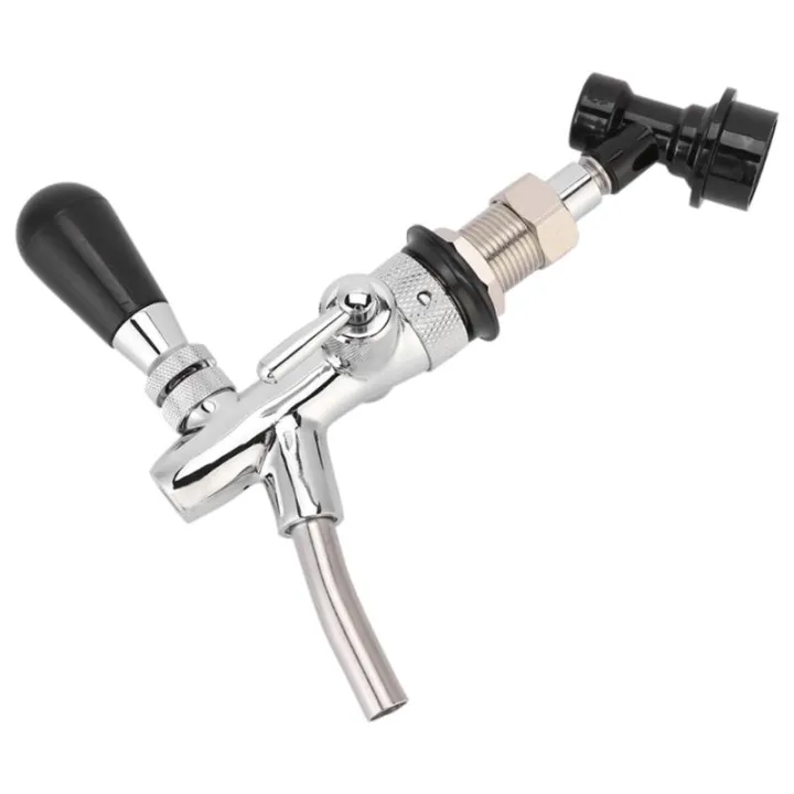 G5/8 Stainless Steel Chrome Beer Tap Adjustable Flow Control Switch ...