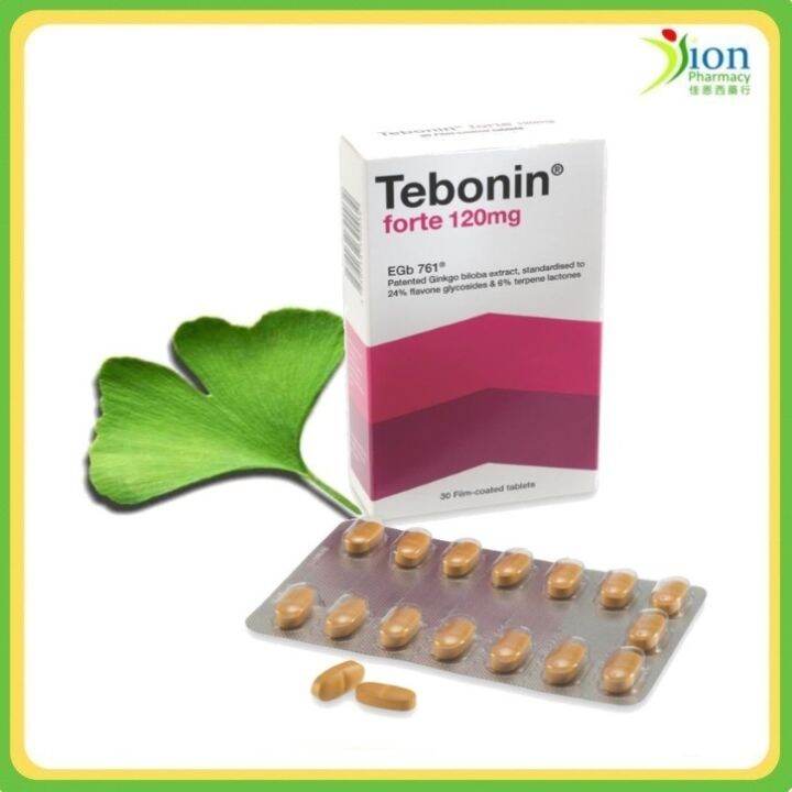 [ORIGINAL] TEBONIN FORTE 120MG TABLET (GINKGO BILOBA EGB761) 30S | Lazada