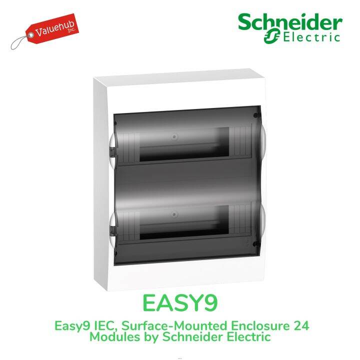 EZ9E212S2S Easy9 IEC, Surface-Mounted Enclosure 24 Modules by Schneider ...