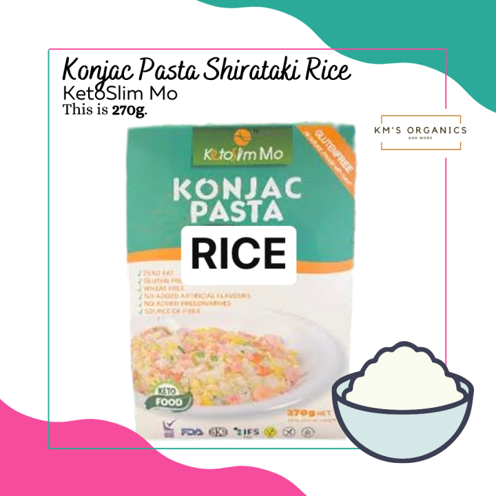 KETOSLIM Zero Net Carb Shirataki Rice 270g net weight | Lazada PH