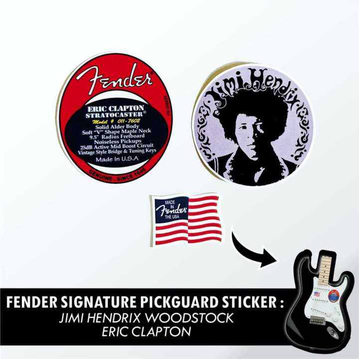 Fender Signature Sticker Pickguard Gitar dan Bass Set Stiker Pickguard ...
