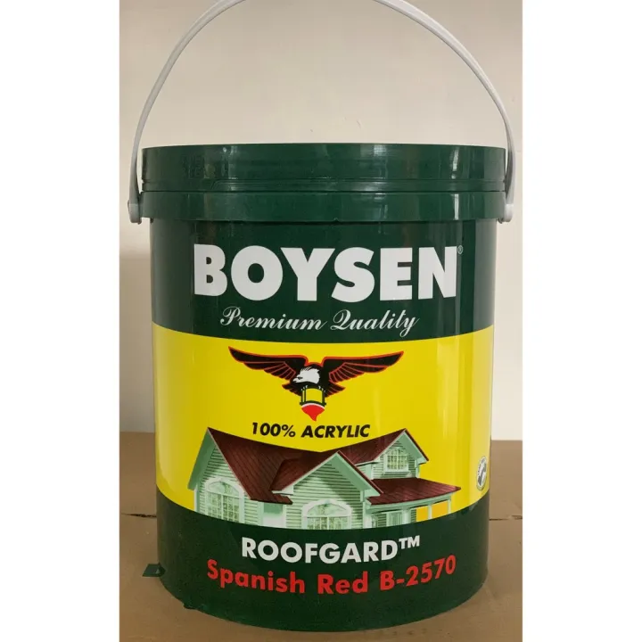 Boysen Roofgard Roof Paint Gallon 4 Liters / Roofguard Roof Guard Roof ...