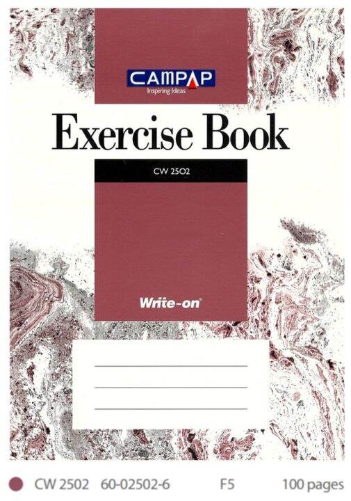 Campap Write-On CW2502 F5 / 70gsm / 100 pages Exercise Note Book | Lazada