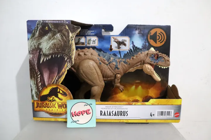 Jurassic World Dominion Rajasaurus Roar Strikers Original Mattel ...