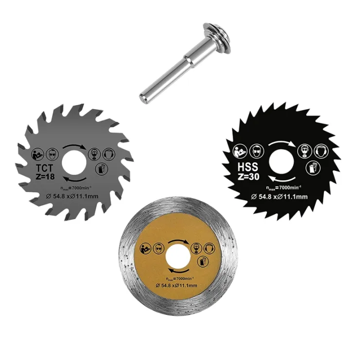 Circular Saw Blade Set 4Pcs HSS Mini Wood Circular Saw Blade Cutting ...