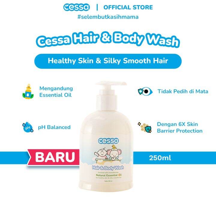 Cessa Hair & Body Wash - Healthy Skin & Silky Smooth Hair 250 Ml ...