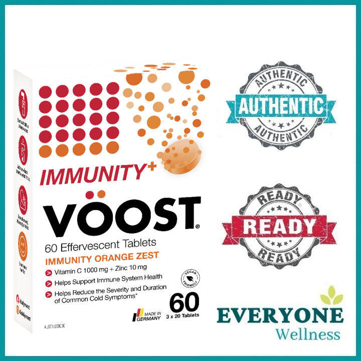 [Local Delivery] VOOST Immunity Orange Zest Effervescent (Vitamin C ...