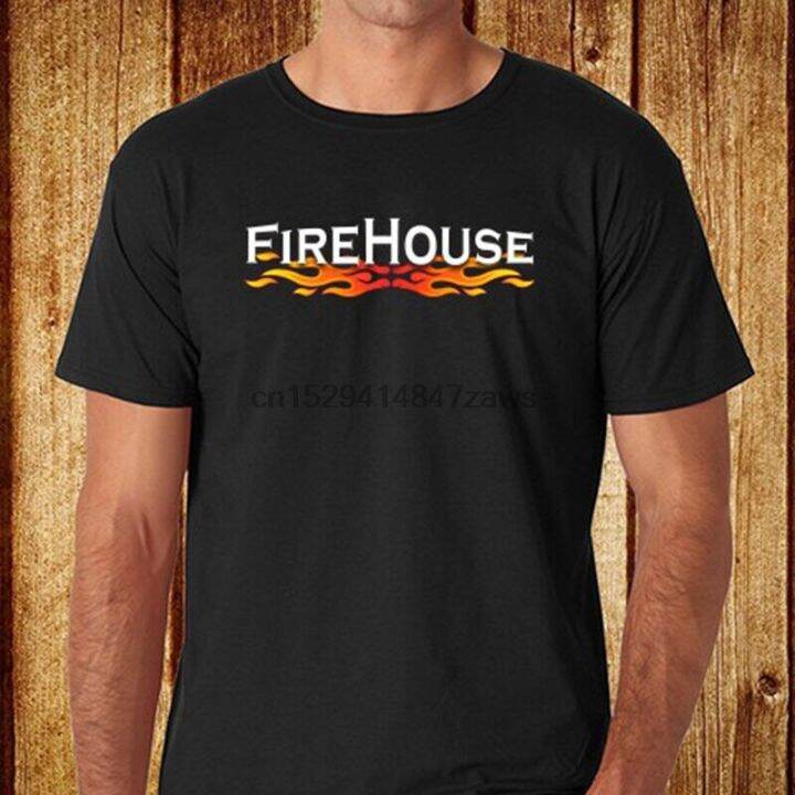 New FireHouse Old School Rock Band Music Icon Mens Black T-Shirt ...