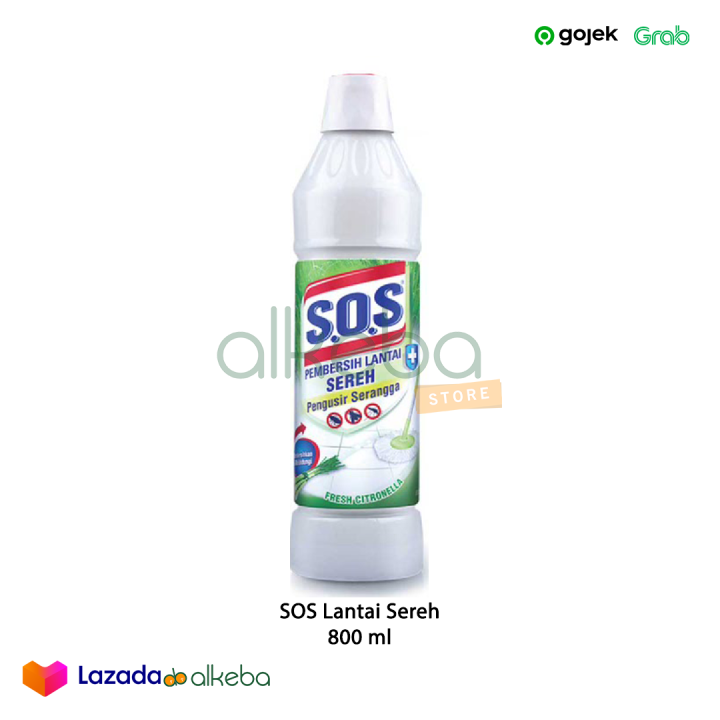 Floor Cleaner Anti Bacterial sabun lantai sereh pel botol sos 800 ml | Lazada Indonesia