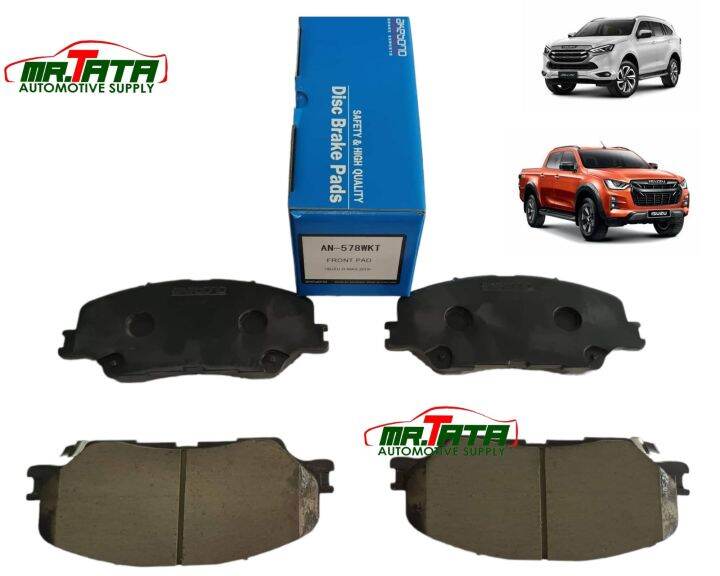 Akebono Brake Pads FRONT for All new Isuzu Mu-x all variants and D-max LS variant only 2022 and ...