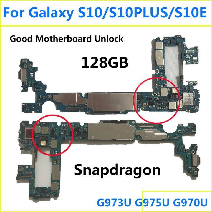 Original Motherboard For Samsung Galaxy S10 Plus G975U G973U S10E G970U Unlocked Snapdragon ...