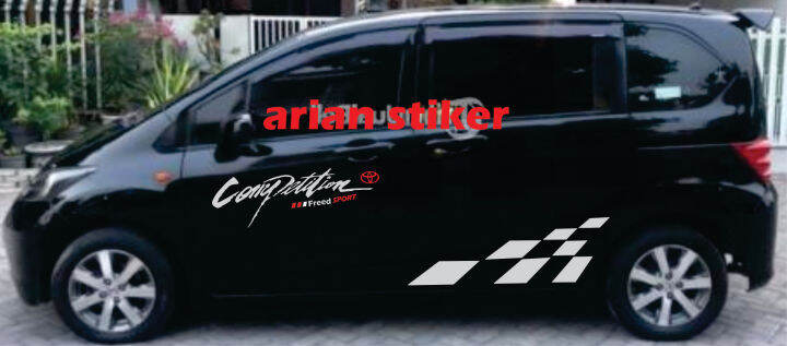 Stiker Cutting Mobil Honda Freed Stiker The Spirit Off Competition ...