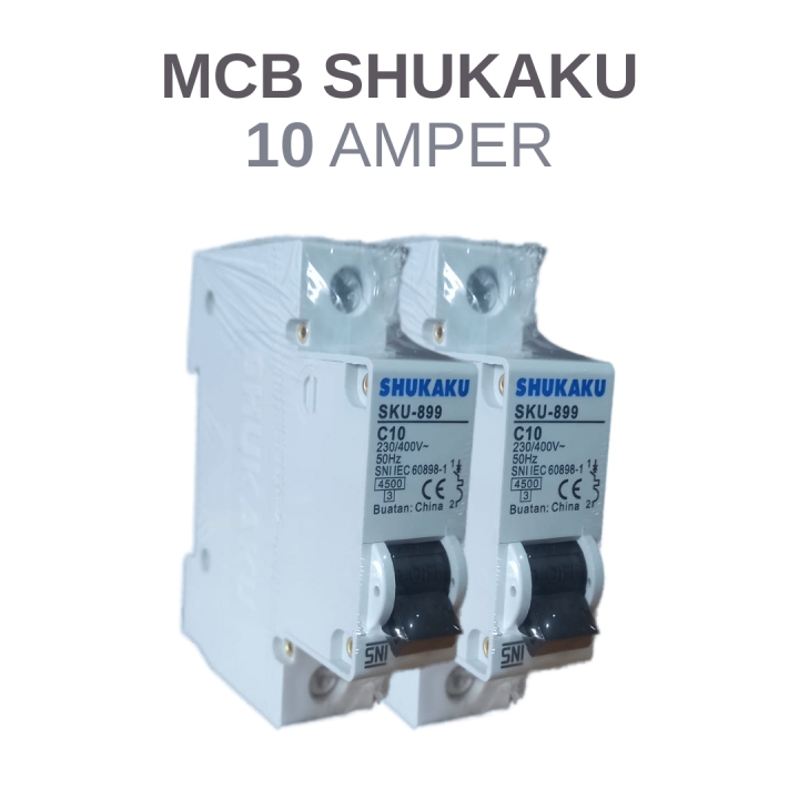 MCB 10A SHUKAKU MCB 10 AMPERE SAKLAR LISTRIK 1 PHASE MCB SHUKAKU 10A | Lazada Indonesia