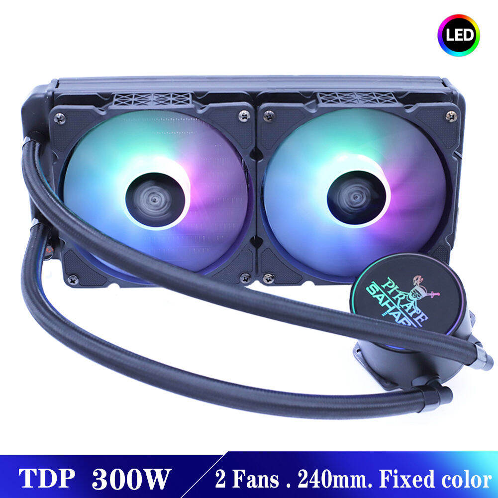 CPU Water Cooler ประสิทธิภาพสูง300W TDP Liquid Cooling หม้อน้ำ120มม. 240มม. พัดลมสำหรับ115X1200 ...