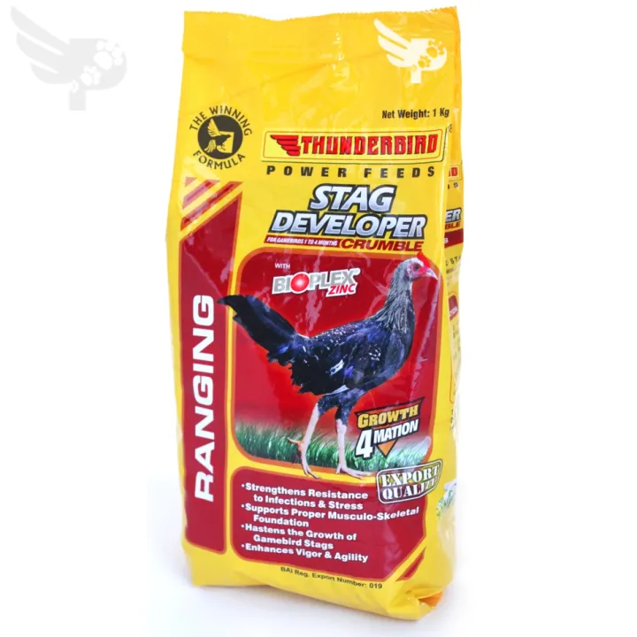 Thunderbird Power Feeds Stag Developer - Ranging - 1kg - For Gamebirds ...
