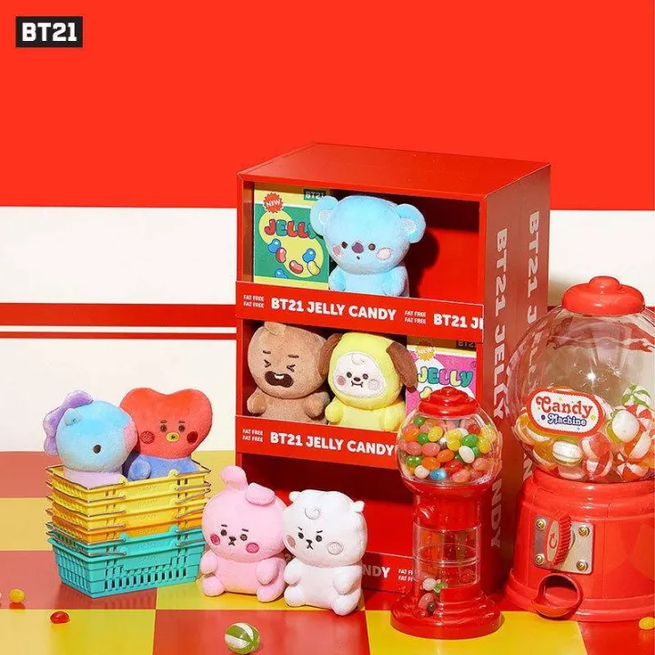 ☁ LINE FRIENDS KPOP BT21 JELLY CANDY MINI Plush Doll | Lazada PH