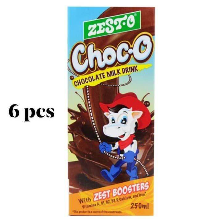 ZESTO Choco Chocolate Milk Drink 250ml x 6pcs | Lazada PH