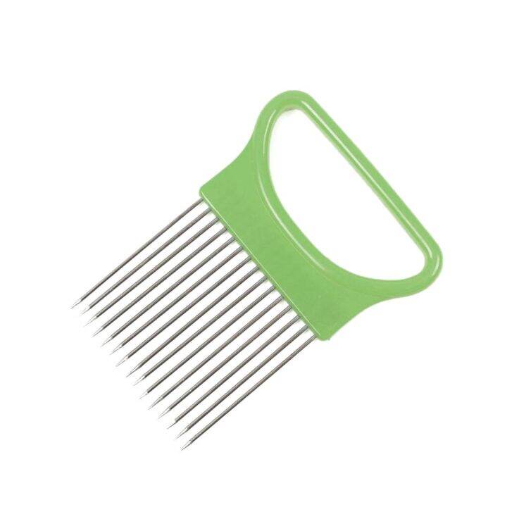 NEW Stainless Steel Onion Needle Onion Holder Handheld Simple Cutting ...