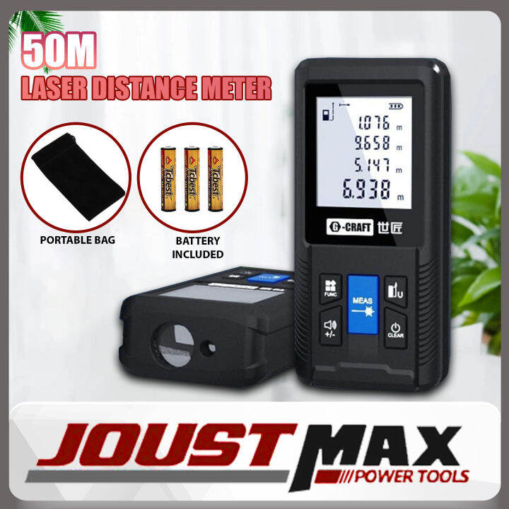 50M Laser Distance Meter Rangefinder Laser Measure Electronic Digital ...