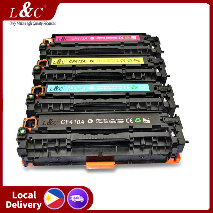 【PH Ready Stock】L&C CF410/CF410A/CF411A/CF412A/CF413A Toner Cartridge For HP Printer Black Cyan ...