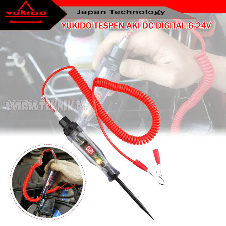 YUKIDO - Tespen Digital Display Dc 6-24v Tester Voltage Detector Test ...