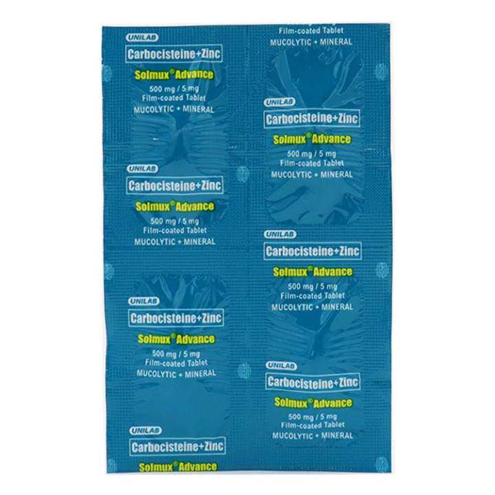 Solmux Advance 500 mg / 5 mg Tablet 20s | Lazada PH