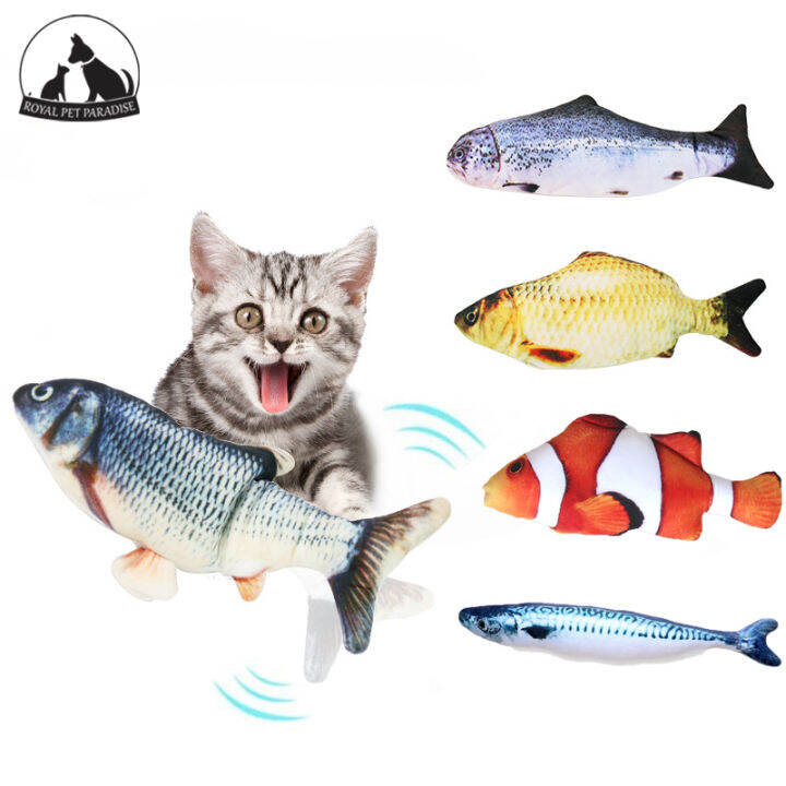 ROYAL PET PARADISE Mainan Kucing Bentuk Ikan Dan Catnip Mainan Boneka ...