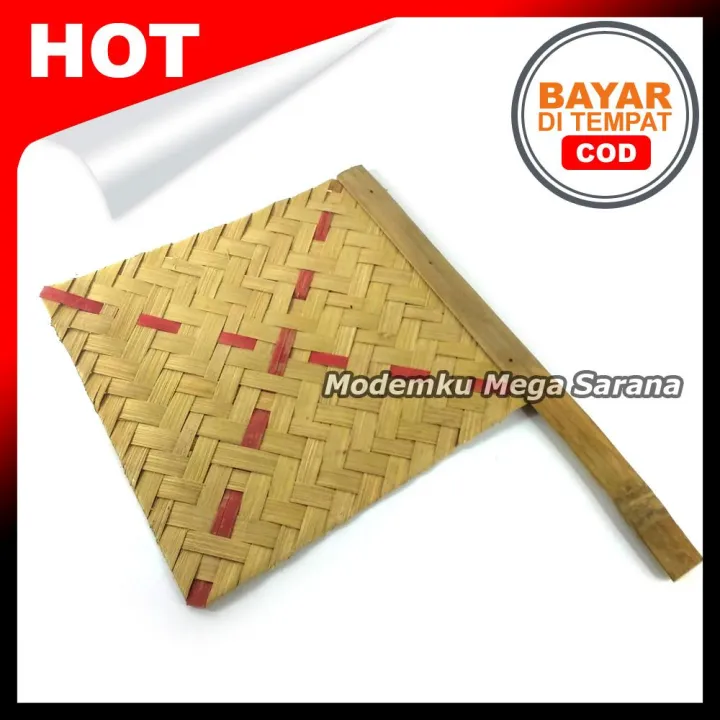 Kipas Anyaman Bambu | Kipas Sate Tradisional 30x27 cm | Lazada Indonesia