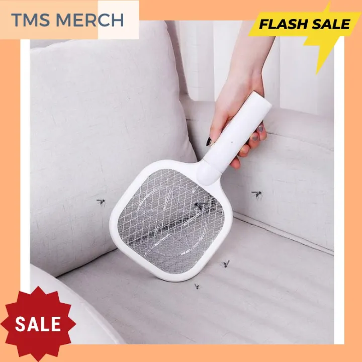 TMS Mosquito Swatter Killer Fly Swat Electric Insect Racket Swatter USB ...