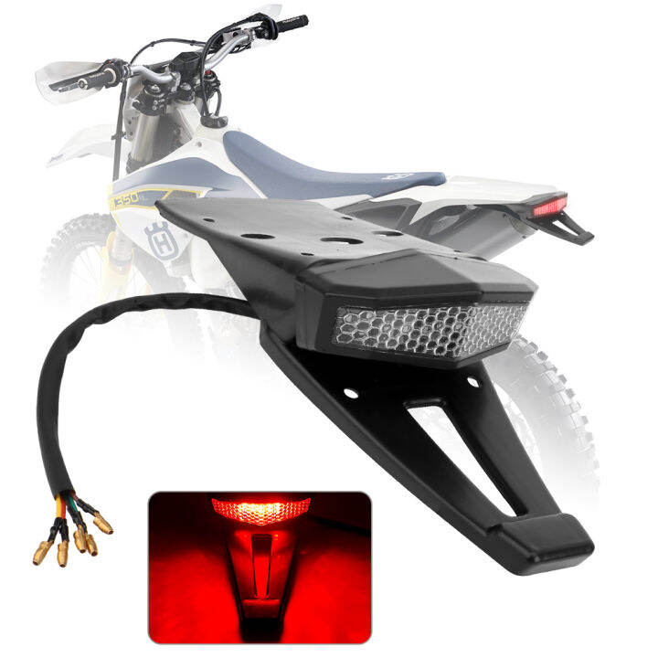 Brake Stop Indicator Motorcycle ATV LED Rear Tail Red/Amber Turn Signal ...