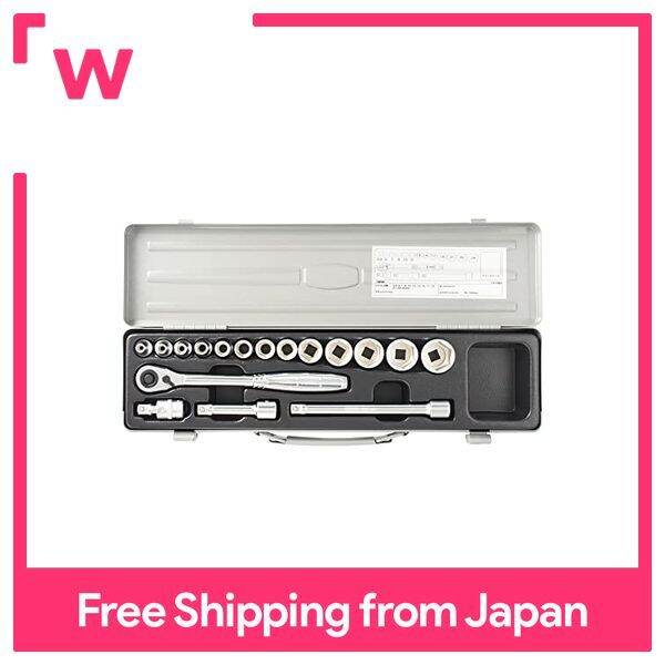 TONE Socket Wrench Set, 9.5mm(3/8) 1570MS, 17 pcs. | Lazada PH