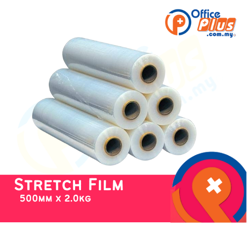 Stretch Film Hand Roll 500mm x 2.0kg (6 Rolls) | Lazada