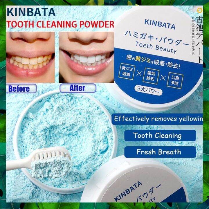 KINBATA Japan Teeth Whitening Powder Yellowing Whitening and Teeth ...