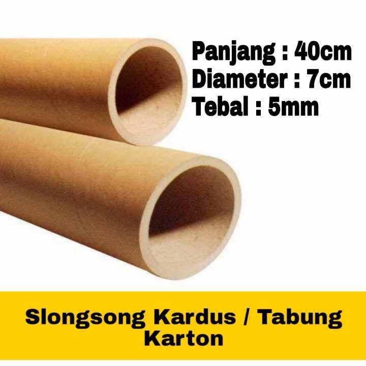 Packing Tabung Slongsong Karton / Paper Tube Untuk Sticker dll | Lazada ...