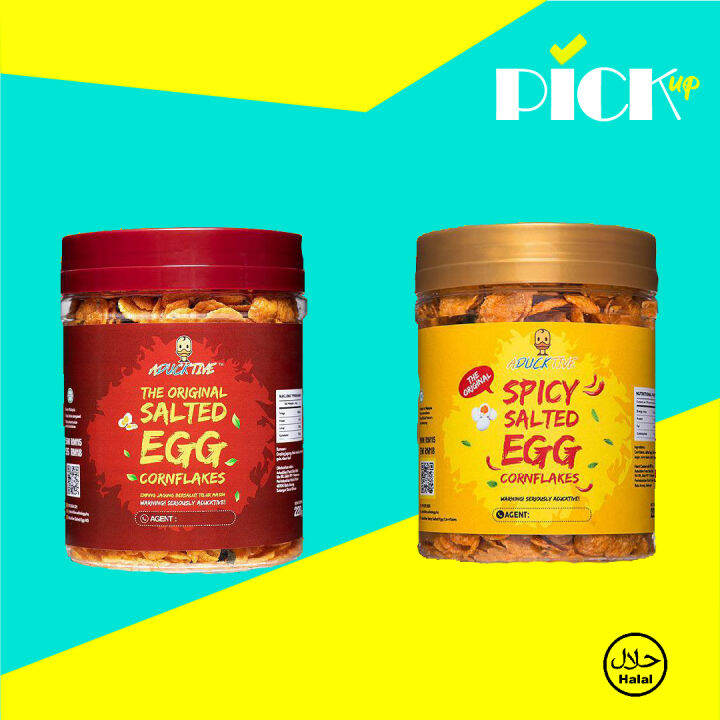 ADUCKTIVE ORIGINAL/ SPICY SALTED EGG CORNFLAKES 【HALAL】 | Lazada