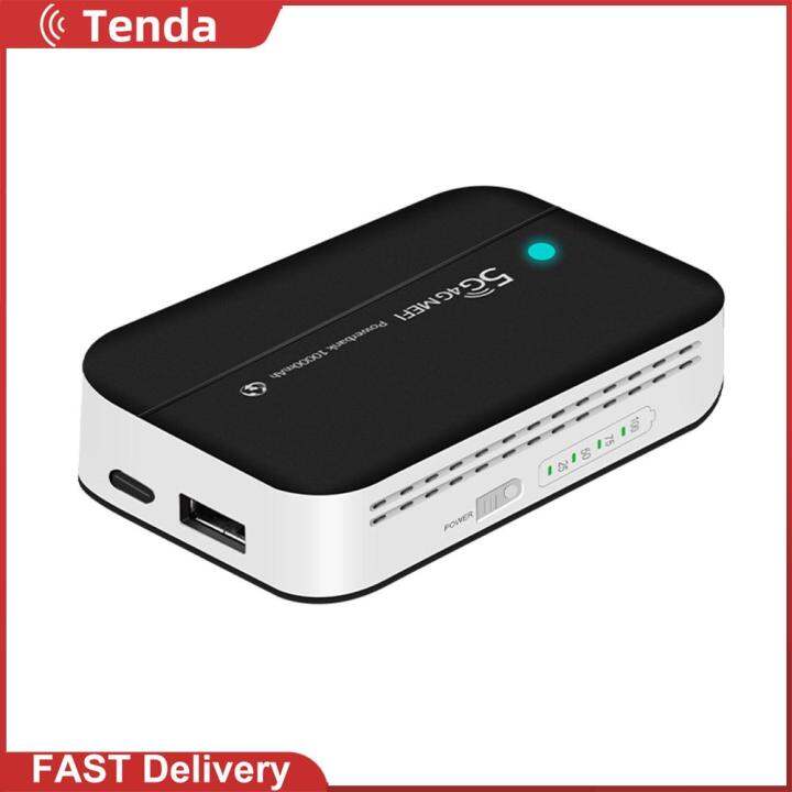 Router Charger portabel 4G LTE 10000mAh, Power Bank portabel WiFi PW100 ...