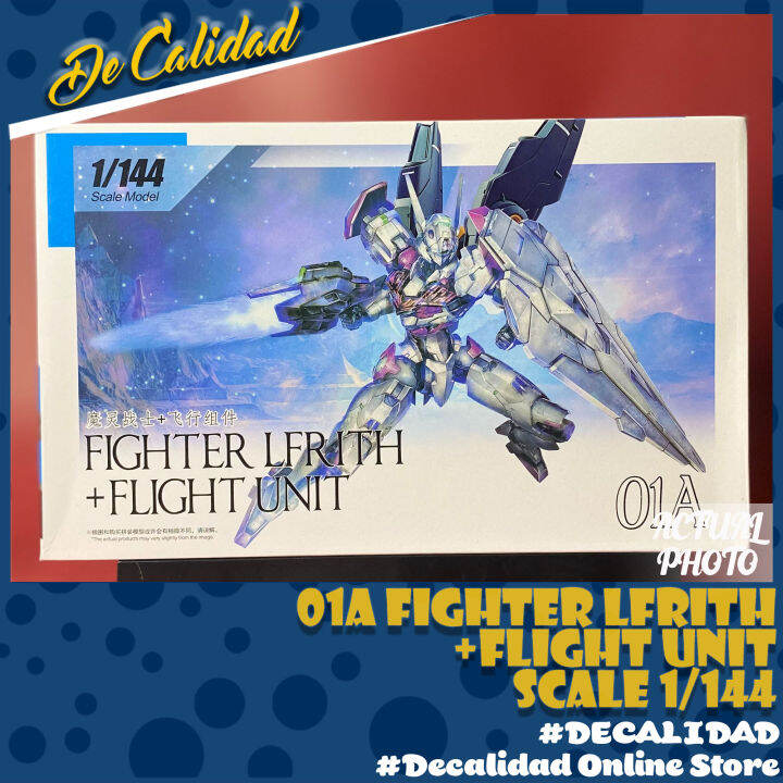 ⚠️ HG 01A Fighter Lfrith +flight unit Scale 1/144 Mmodel Fighter Kit ⚠️ ...