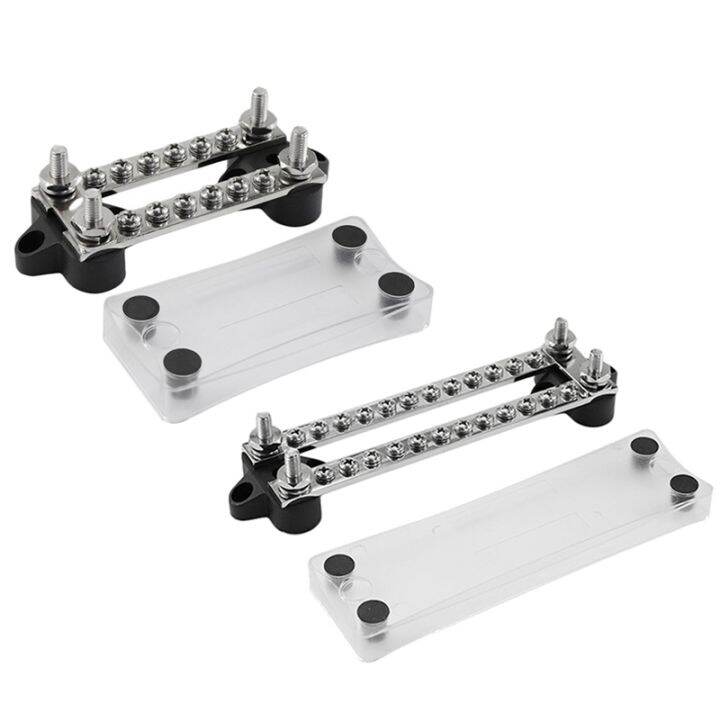 Terminal Dual Row Bus Bar & Cover for Car Boat Marine Caravan RV Power ...