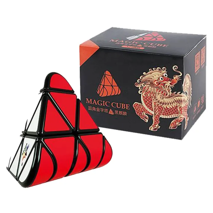 Yuxin Black Kylin Rounded Pyraminx Pyramid 3x3 Pyraminx Speed Rubik's ...