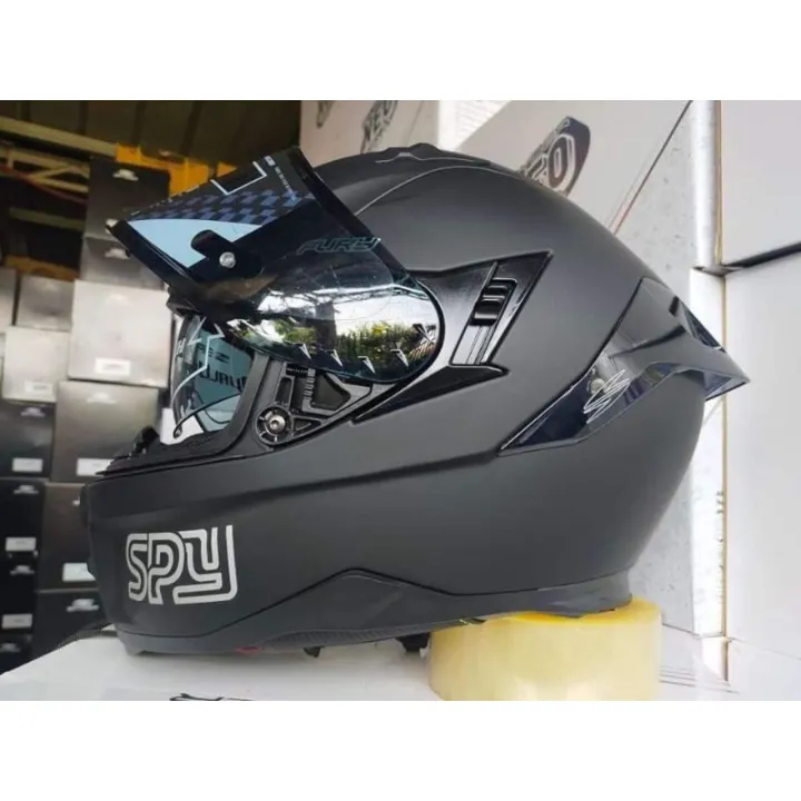 On Sale SPYDER FURY DUAL VISOR FULL FACE HELMET MONO COLOR | Lazada PH