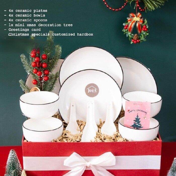 Parcel Natal Piring Keramik Set / Hampers Parcel Natal Pecah Belah Set ...