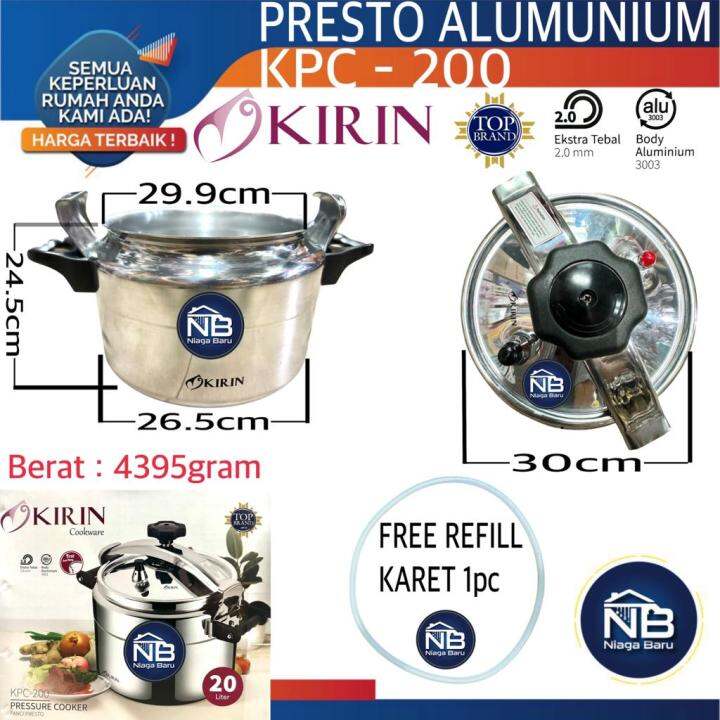 KIRIN Panci Presto 20 Liter KPC-200 | Lazada Indonesia