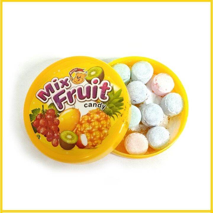Beardy Mix Fruit Tin Candy Box 30g | Lazada
