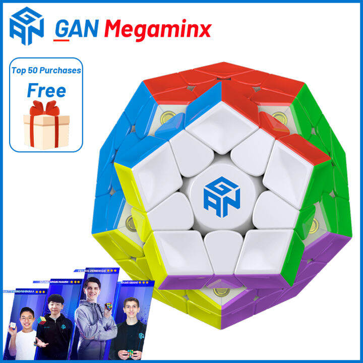 TOP★GAN Megaminx 3X3 Magnetic Magic Speed Cube Stickerless Professional ...