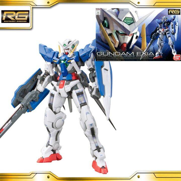 BANDAI GUNDAM RG GN-001 Gundam EXIA model kids assembled Robot Anime ...